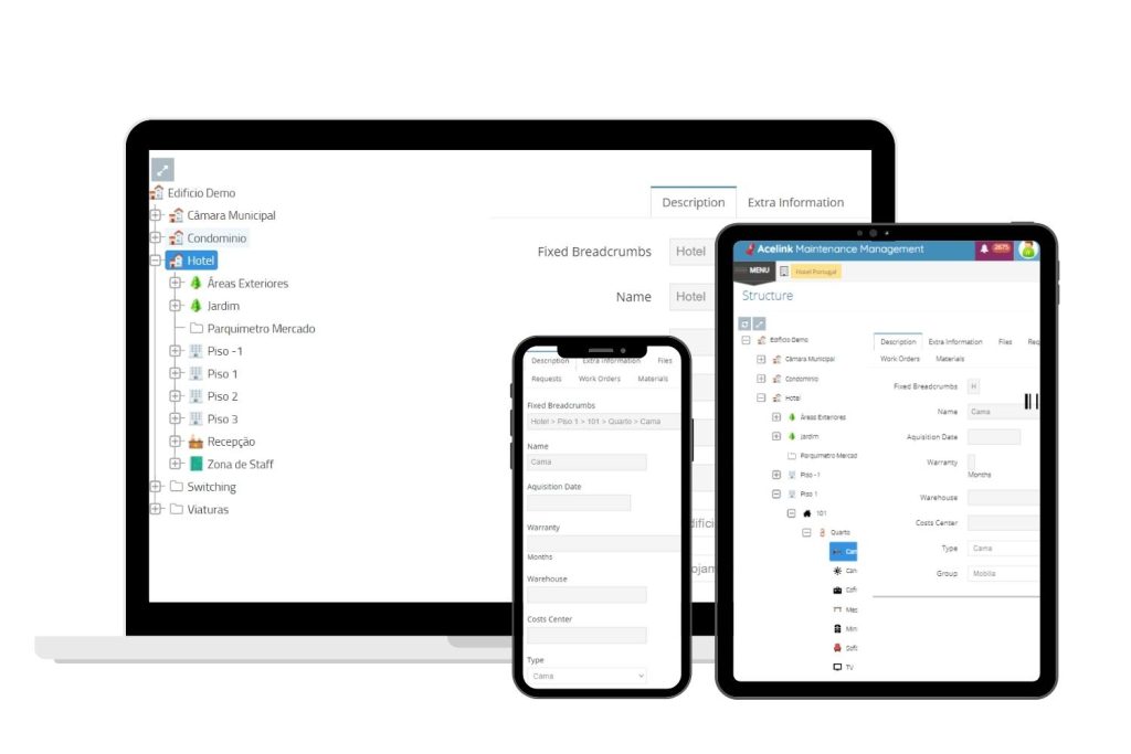 Features – ACELINK Gestão de Manutenção
